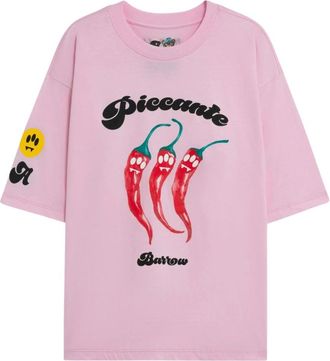 Barrow Barrow, unisex, Tops, Rose, Taille: XS T-shirt en jersey