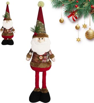 Generic Santa Claus, Weihnachtsdekorationen | Deko, stehend, mit Pull -Out Beine - stehend Figur, Weihnachtshaus Deko f&uuml;r Weihnachtsbaum, Tisch