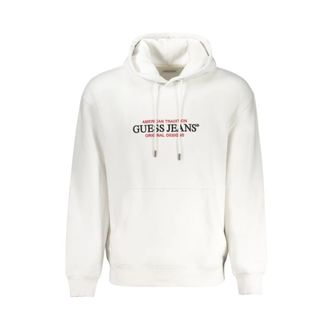 Guess Homme, Sweatshirts et sweats &agrave; capuche, Blanc, Taille: L Sweat &agrave; capuche brod&eacute; avec poche centrale