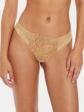 Chantelle Stringtanga Fleurs Si C12Q90 Beige