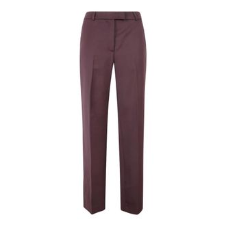 Frankie Shop Femme, Pantalons, Rouge, Taille: 44 FR Lenora Wool Straight Pantalons