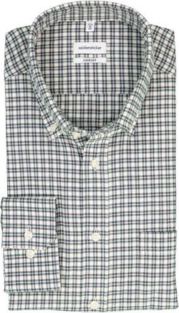 Seidensticker Seidensticker Herren Hemden gr&uuml;n Flanell