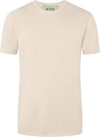 FTC Feinstrick-T-Shirt aus einem Baumwolle-Kaschmir-Mix in