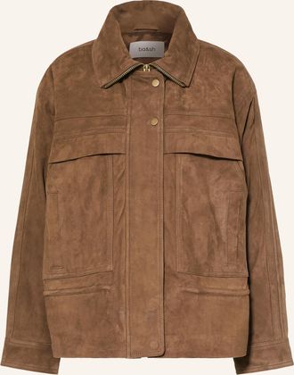 BA&SH Ba&Sh Lederjacke Kassia braun
