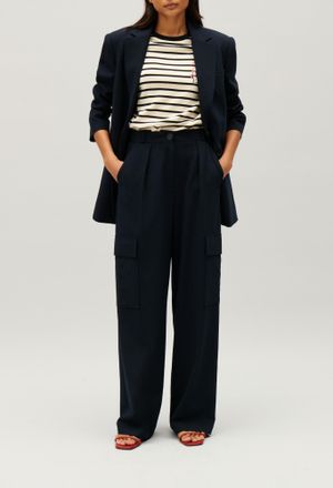 Claudie Pierlot Tee-shirt marini&egrave;re ray&eacute;e bicolore