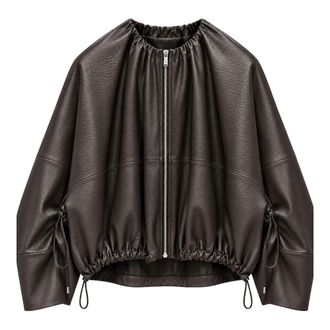 Meimeij Design Volumetrico Bomber - - Jackets - Damen - Braun - S