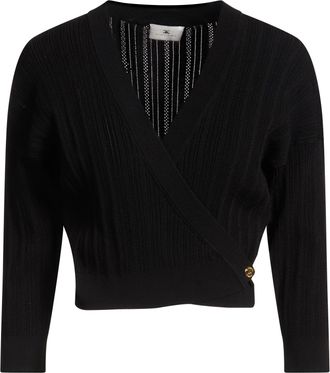 Elisabetta Franchi STRICKWAREN - Wickelpullover auf YOOX.COM