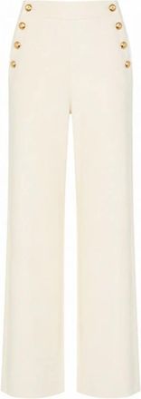 Max Mara Pantalon large Betulla - Femme - Pantalons - Blanc - Taille: 36 FR