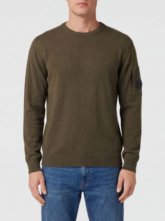 C.P. Company C. P. COMPANY Pullover mit Rundhalsausschnitt aus Wollmischung und Rippb&uuml;ndchen