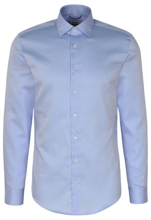 Seidensticker Herren Business Hemd - Shaped Fit - B&uuml;gelleicht - Kent-Kragen - Langarm - 100% Baumwolle