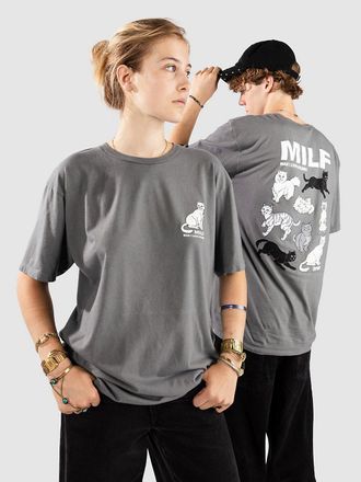 Ripndip Man I Love Felines T-Shirt charcoal