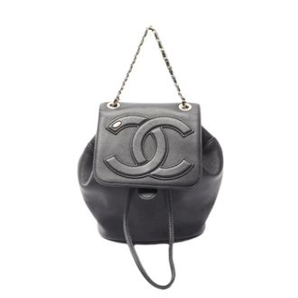 Chanel Pre-owned Cuir sacs-chanel - Femme - Pre-owned - Noir - Taille: ONE Size