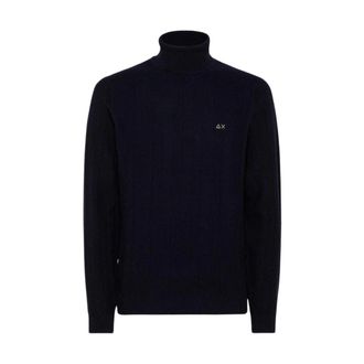 Sun 68 Rollkragenpullover- Bleiben Sie warm und stilvoll - - Knitwear - Herren - Blau - 2XL