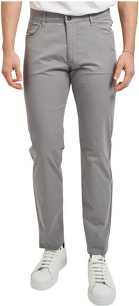 Bugatti Homme, Pantalons, Gris, Taille: S Pantalon en coton coupe slim