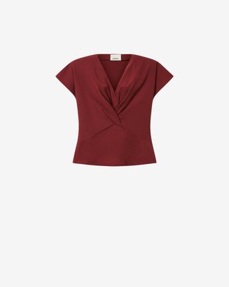 Isabel Marant Tee Shirt Nadrine - Femme - Bordeaux Fonc&eacute; - Taillem - Isabel Marant