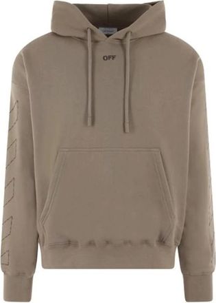 Off-white Homme, Sweatshirts et sweats &agrave; capuche, Beige, Taille: XL SweaT-shirt &agrave; capuche avec coutures fl&egrave;ches