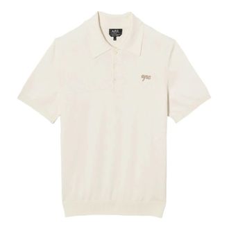 A.P.C. Polo Gregorio - - Knitwear - Herren - Wei&szlig; - XL