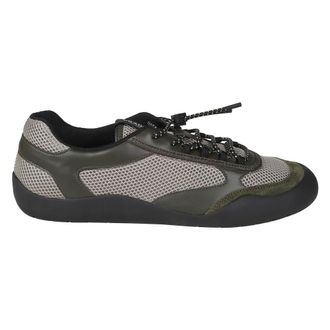 Prada Speedrock Leder- und Mesh-Sneaker - - Shoes - Herren - Mehrfarbig - 43 EU