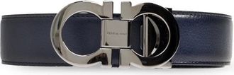 Ferragamo Homme, Accessoires, Bleu, Taille: 85 CM Double Adjus Belt