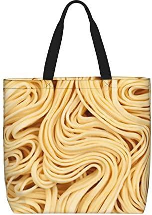 Generic Sac Fourre-Tout Mod&egrave;le De Soupe De Nouilles Ramen Sac &Agrave; Provisions En Toile Personnaliser Pliable Sacs &Agrave; Main, Pour Filles, Femmes, Burea, Shopping