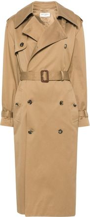 Saint Laurent Klassischer Trenchcoat - Nude
