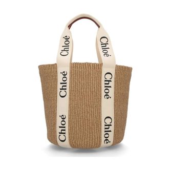 Chlo&eacute; Woody Gro&szlig;e Korbtasche - - Bags - Damen - Beige - ONE SIZE