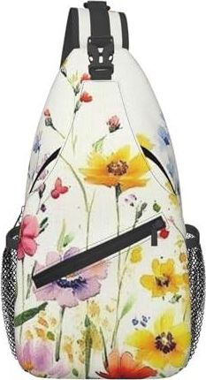 Generic Daisy Sac &agrave; dos &agrave; bandouli&egrave;re pour homme Motif fleurs de lavande
