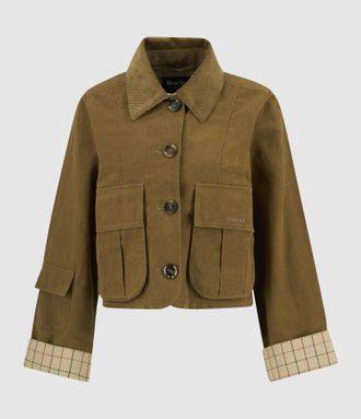 Barbour Veste Dalbury Casual Tan Beige Tattersall