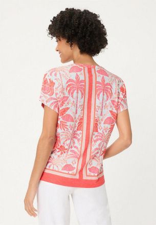 Olsen T-Shirt Shirt mit Panneaux-Print und Zierdetails