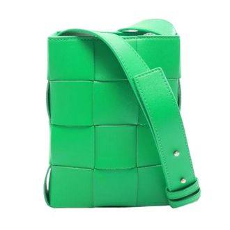 Bottega Veneta Pre-owned Cassette Leder Umh&auml;ngetasche - - Pre-owned - Damen - Gr&uuml;n - ONE SIZE