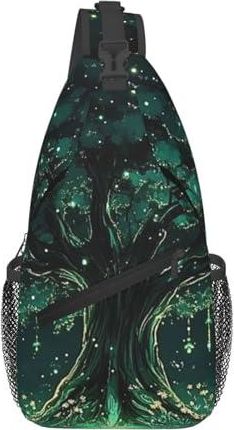 Generic Sac &agrave; bandouli&egrave;re lumineux arbre myst&eacute;rieux sac &agrave; bandouli&egrave;re sac &agrave; dos de voyage sac &agrave; dos bandouli&egrave;re pour homme sac &agrave; dos de randonn&eacute;e sac &agrave; dos