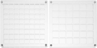 Hemobllo Transparente Muschel Displaybox aus Acryl mit 36 64 F&auml;chern Organizer f&uuml;r Schmuck Nagelaccessoires Dekoration Kompakte Aufbewahrungsbox f&uuml;r Haushalt u