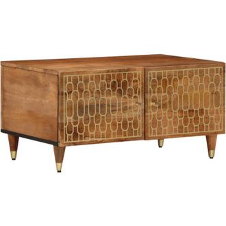 vidaXL Table basse 80x50x40 cm bois de manguier massif Vidaxl