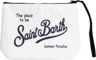 MC2 Saint Barth Homme, Sacs, Blanc, Taille: ONE Size Aline Nylon Classic Pochette