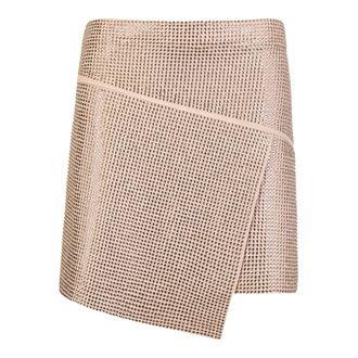 ADĀMO Andrea Adamo Asymmetrischer Minirock - - Skirts - Damen - Beige - M