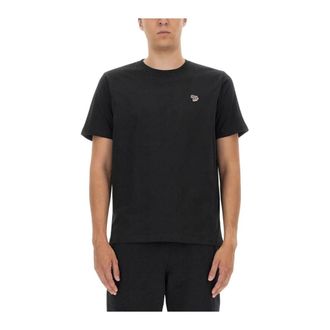 Paul Smith Zebra Logo T-Shirt - - Tops - Herren - Schwarzk - XL