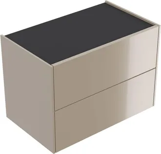 Magnolia Home H&auml;ngeschrank Urban Slimline Konsole 2 Schubladen Push-to-open Kubanit
