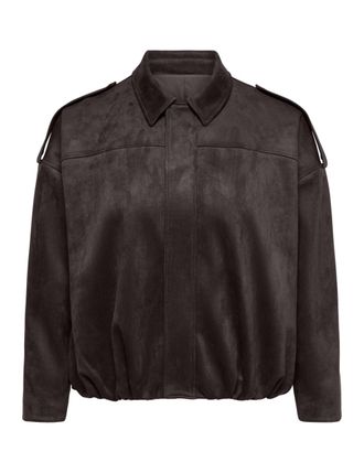 Only Carmakoma Carmoon-Stina L/S Faux Suede Bomber Noos