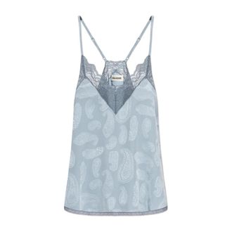 Zadig&Voltaire Christy Paisley Top - - Tops - Damen - Blau - M