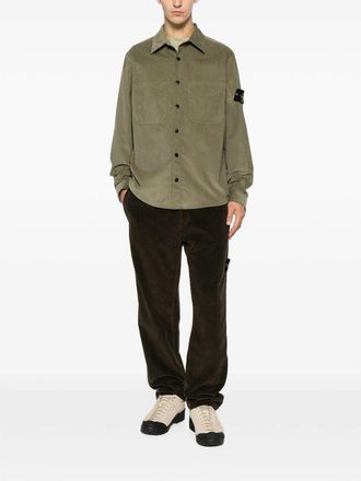 Stone Island Corduroy Shirt - Green