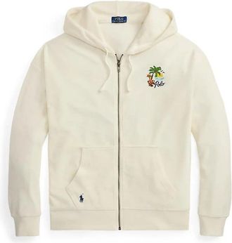 Polo Ralph Lauren Homme, Sweatshirts et sweats &agrave; capuche, Blanc, Taille: XL Sweat &agrave; capuche brod&eacute;