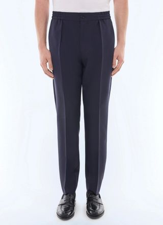 Fursac Pantalon &eacute;lastiqu&eacute; en flanelle de laine - Taille XL - Homme