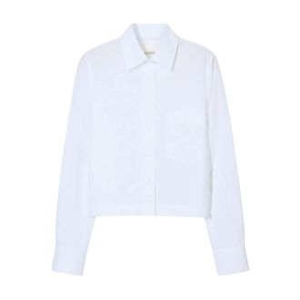 Closed Femme, Blouses et Chemises, Blanc, Taille: 40 FR Blouse Courte Classique