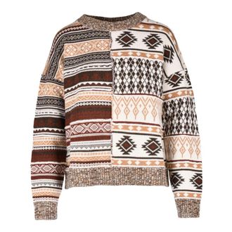 Ballantyne Wollpullover mit Rundhalsausschnitt - - Knitwear - Damen - Mehrfarbig - L