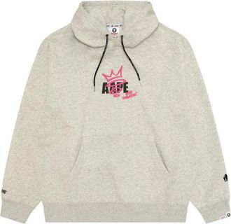 Aape By A Bathing Ape hoodie à logo imprimé - Tons neutres