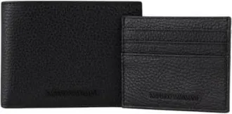 Emporio Armani Homme, Accessoires, Noir, Taille: ONE Size Ensemble Cadeau Portefeuille et Porte-Cartes