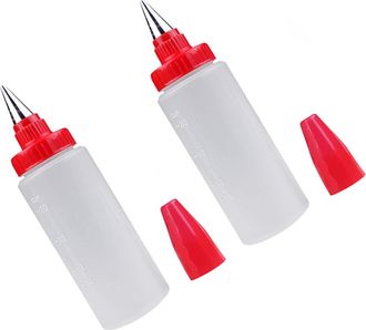 BESTONZON Kuchen Dekorieren Kekse Dekorieren Spritzflaschen Kuchen Glasur Stift Glasur Schreibstift Applikator Flaschen: 2 Stücke
