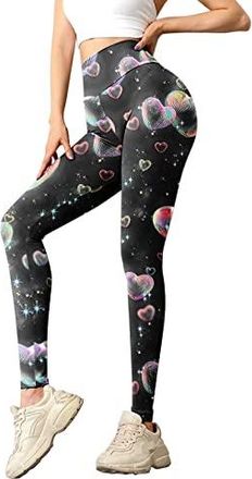 Generic Legging de gym pour femme - Pour course &agrave; pied, pilates, amincissant, yoga, contr&ocirc;le du contr&ocirc;le - Pantalon dentra&icirc;nement pour femme, gris fonc&eacute;, XXL