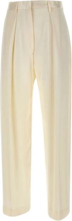 Victoria Beckham Femme, Pantalons, Blanc, Taille: 38 FR Pantalon Large