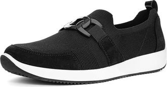 Ara Femme Lissabon Mocassin, Noir, 42.5 EU